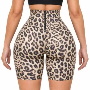 LECHERY® X Yahaira Shorts With Triple Tummy Layer High Waisted - Leopard