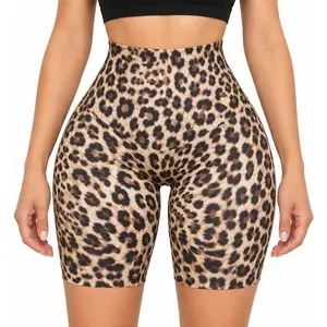 LECHERY® X Yahaira Shorts With Triple Tummy Layer High Waisted - Leopard