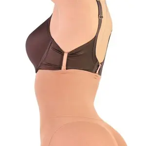LECHERY® X Yahaira Happy Shapewear No.7 High Waisted Shorts Double Tummy Layer - Medium Beige