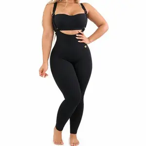 LECHERY® X Yahaira Shaping Jumpsuit With Contouring Triple Tummy Layer - Black