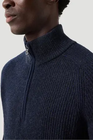 Bogner Dwayne Virgin Wool And Cashmere Turtleneck - Navy