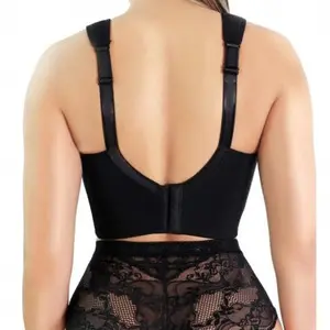 LECHERY® X Yahaira Longline Plunge Bra Smoother - Black