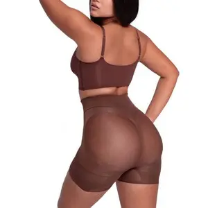 LECHERY® X Yahaira Happy Shapewear No.7 Low Waist Shorts Double Tummy Layer - Brown