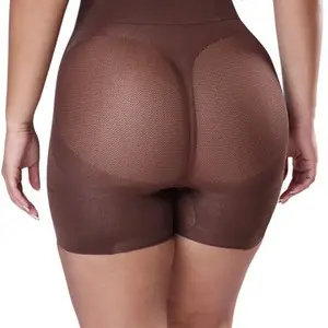LECHERY® X Yahaira Happy Shapewear No.7 Low Waist Shorts Double Tummy Layer - Brown