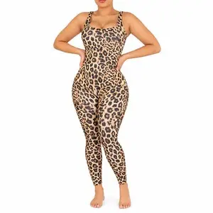LECHERY® X Yahaira Jumpsuit With Triple Tummy Layer - Leopard