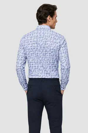 GARNET Jude Regular-fit Print Long-sleeve Button-down Shirt