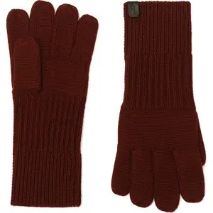 ALLSAINTS Declan Wool Gloves - Rust Brown