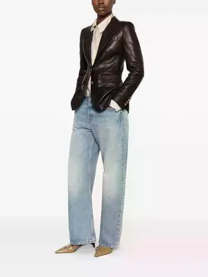 Tagliatore Single-breasted Leather Jacket