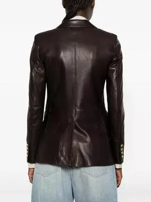 Tagliatore Single-breasted Leather Jacket