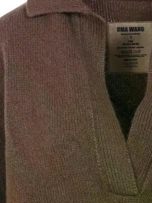 UMA WANG Cashmere Polo-collar Sweater