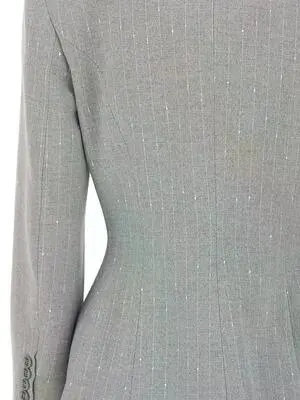 NISSA Asymmetrical Pinstripe Blazer