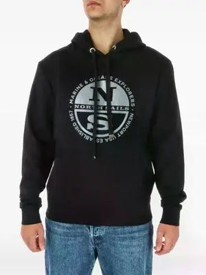 NORTH SAILS Logo-print Drawstring Hoodie - Black