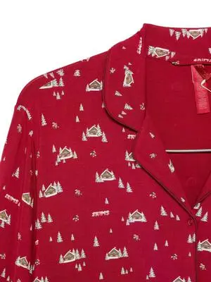 SKIMS Graphic-print Button-up Pajamas