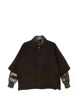 MOORER High-neck 2-in-1 Jacket - Brown