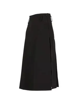 Al Duca D'aosta Pleated Crepe Midi Skirt