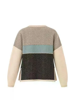 ELENA MIRÒ Colour-block Intarsia-knit Sweater
