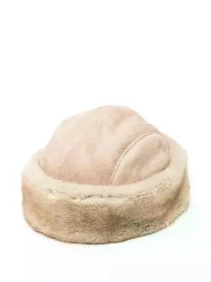 BETTA CORRADI Faux-fur-trim Hat - Neutrals