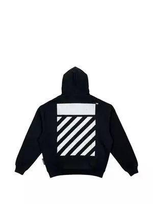 L/AB C/O OFF-WHITE L/ab Core Diagonal Hoodie - Black