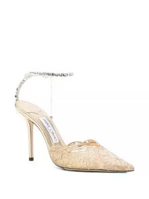 JIMMY CHOO Saeda Lace-mesh Pump