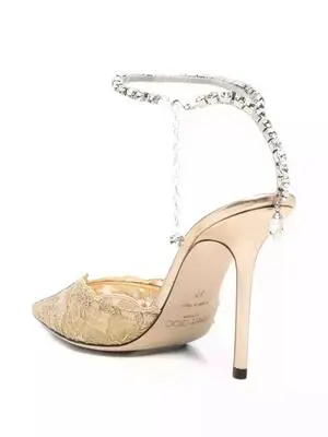 JIMMY CHOO Saeda Lace-mesh Pump