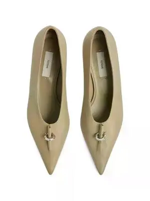 TOTEME Pierced Nappa Pumps Cashew