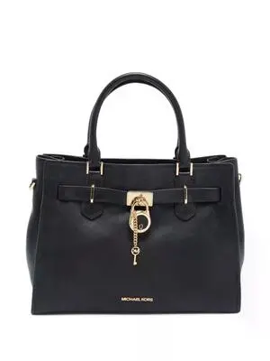 Michael Kors Medium Hamilton Satchel Bag - Black