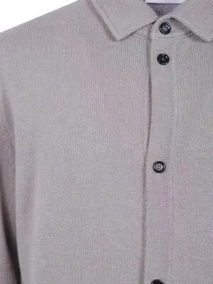 LARDINI Button-up Collared Cardigan