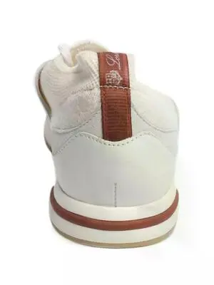 Loro Piana Knit Suede-detail Sneakers