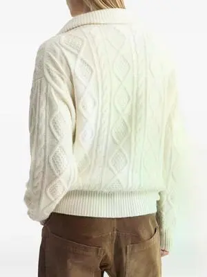NILI LOTAN Jori Cable-knit Sweater