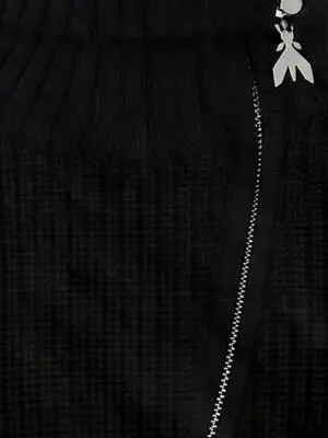 Patrizia Pepe Asymmetric Zip-fastening Cardigan - Black