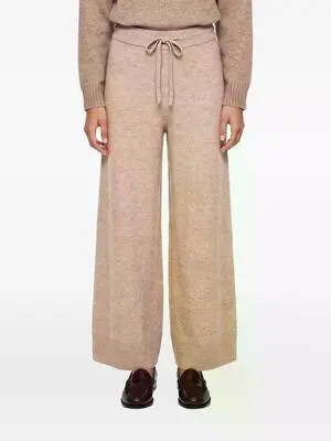 Max Mara Drawstring Knitted Palazzo Pants - Neutrals