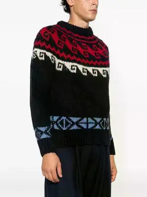 Moncler Geometric Jacquard-knit Sweater