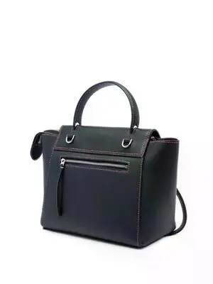 Celine 2017 Micro Grained Calfskin Stitch Belt Bag Satchel