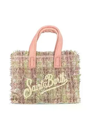 MC2 SAINT BARTH Tweed Frayed-edge Tote Bag