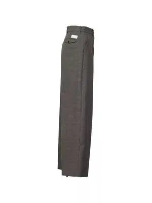 NINE:INTHE:MORNING Nancy Check Wool Trousers