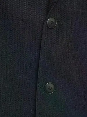 Giorgio Armani Mesh Single-breasted Jacket - Black