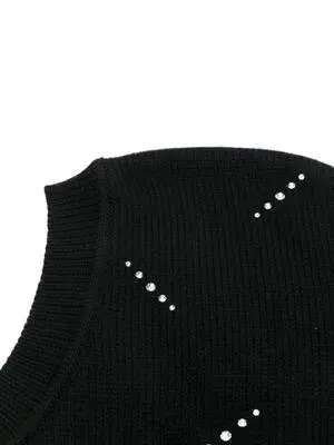 ERNEST W. BAKER Crystal-embellished Knitted Balaclava