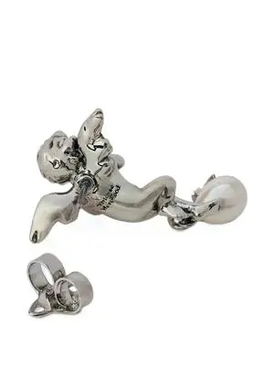 VIVIENNE WESTWOOD Putti Pearl-drop Earrings - Silver