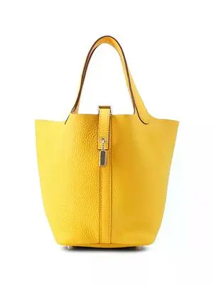 Hermès 2024 Clemence Picotin Lock 18 Handbag - Yellow