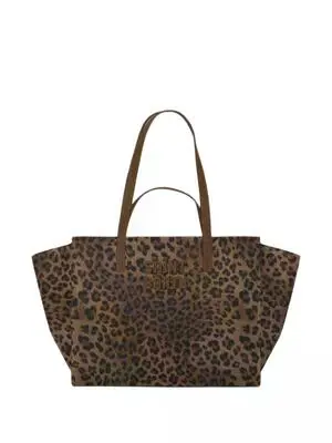 MC2 SAINT BARTH Medium Jour Leopard-print Tote Bag - Brown