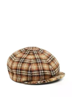 Gucci X Harry Styles Ha Ha Ha Check Newsboy Cap
