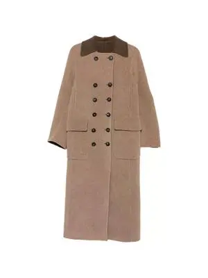 Seafarer Double-breasted Longline Coat - Neutrals