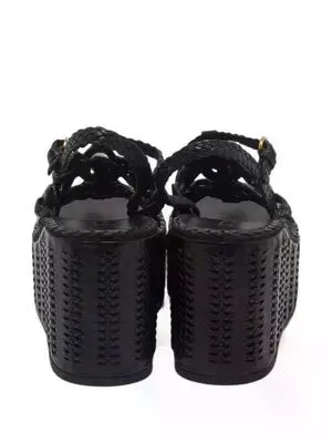 Prada Woven Leather Sandals