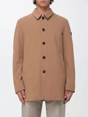 Peuterey Suzuka Pag Single-breasted Short Coat In Nylon With Primaloft® Technology Walnut