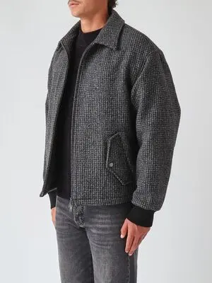 Emporio Armani Polyester Shirt Jacket With Zip Closure And Flap Pockets
