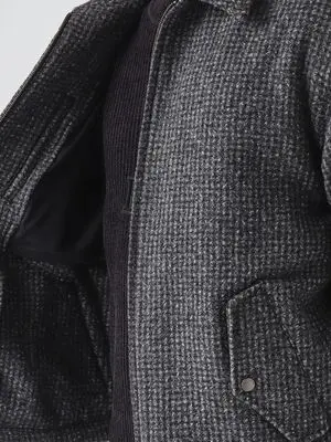 Emporio Armani Polyester Shirt Jacket With Zip Closure And Flap Pockets