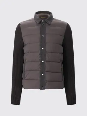 MOORER Shirt-style Quilted Nylon Padded Jacket With Snap Buttons