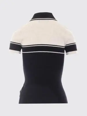 Amiri Abstract Pattern Virgin Wool Knit Polo With A Slim Fit