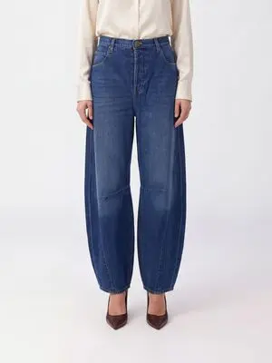 TWINSET Mid-rise Baggy Jeans In Cotton With A Five-pocket Design - Denim