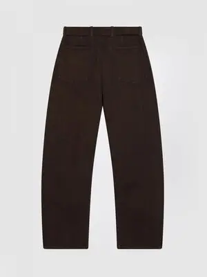LEMAIRE Wide-leg Cotton Jeans With An Adjustable Belt
